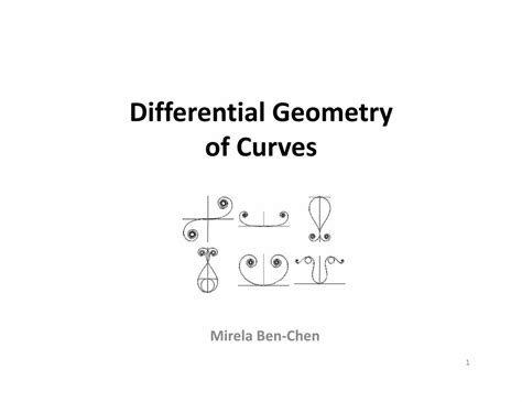 Pdf Differential Geometry Of Curves Computer Graphics At Stanford