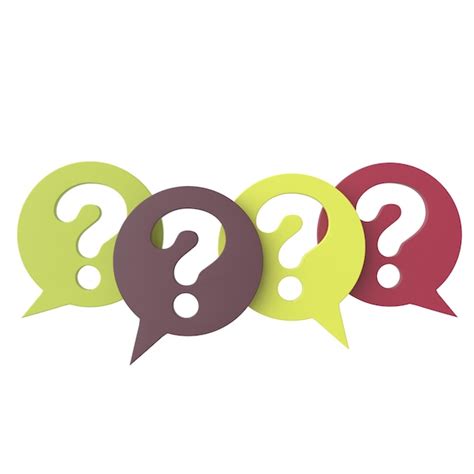 물음표 기호 3d 물음표 프리미엄 사진