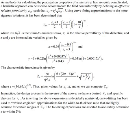 as methods for calculating the propagation properties
