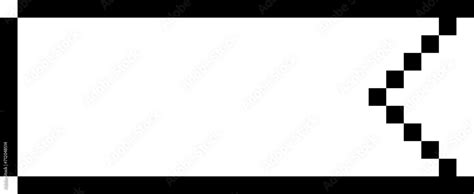 Pixel Border Text Box Retro Stock Vector Adobe Stock