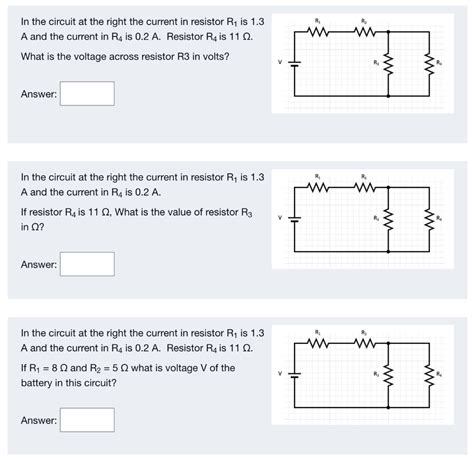 Solved In The Circuit At The Right The Current In Resistor Chegg Com
