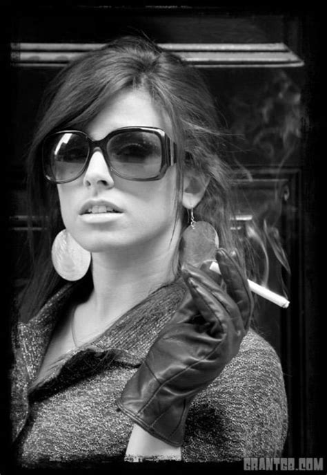 Smoking In Leather Gloves Scrolller