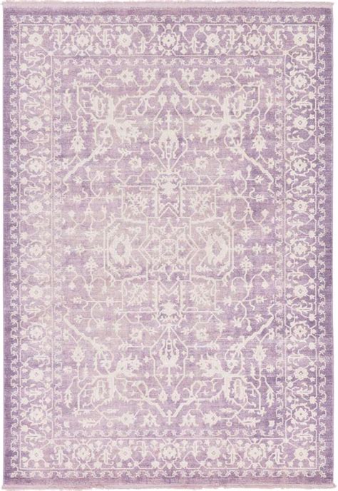 Purple 4 X 6 Modern Classical Rug