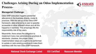 Odoo Implementation Process Know Everything From Challenges To Checklist PPT