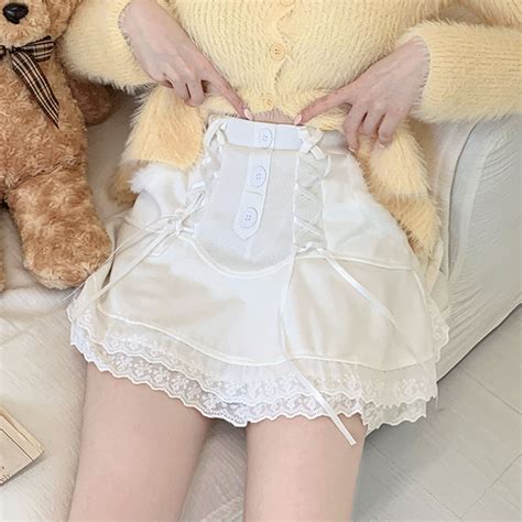 발레코어🤍 하나비 스커트 미니스커트 아일렛 코르셋 치마 속바지 치마바지 캉캉치마 캉캉스커트 여름스커트 봄치마 봄옷 플레어스커트 플리츠스커트 테니스스커트 스쿨룩 발레룩