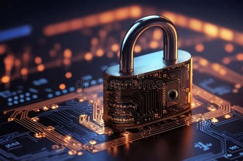 Security And Cyber Security Firewall Generative Ai Illustration Stock