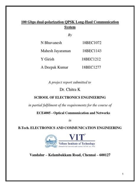 100 Gbps Dual Polarization Qpsk Long Haul Communication System Pdf Modulation Data