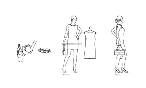Modern Mannequin Autocad Block Free Cad Floor Plans