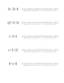 Solving One Step Inequalities By TheHelpingHand TPT