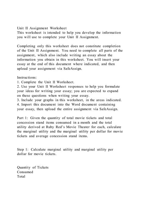 Unit Ii Assignment Worksheetthis Worksheet Is Intended To Help Y Docx