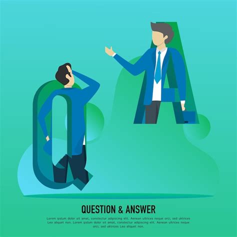 물음표 Faq 개념입니다 질문하고 답변을 받으세요 프리미엄 벡터