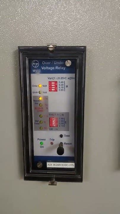Over Under Voltage Relay Mv12 Voltage Youtube