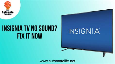 Insignia TV No Sound Quick And Effective Solutions Automate Your Life