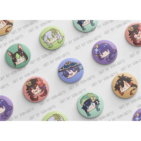 Genshin Impact Pin Button Shopee Philippines