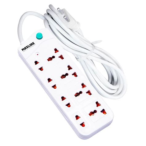 Maxline 8 Port Multi Extension Socket Model Ml 2010 10 Fit Cable Maxline Maxline 8 Port Multi Extension Socket Model Ml 2010 10 Fit Cable Maxline