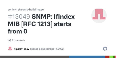 Snmp Ifindex Mib Rfc 1213 Starts From 0 · Issue 13049 · Sonic Net