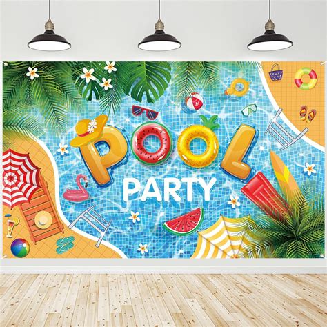 Roetyce Pool Party Birthday Decorations Set Australia Ubuy