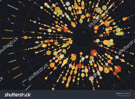 Big Data Concept Visualization Abstract Radial Stock Vector Royalty