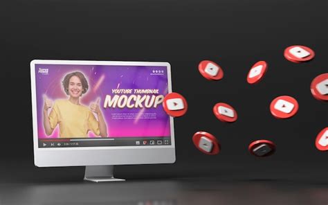 Premium Psd Personal Computer Youtube Interface