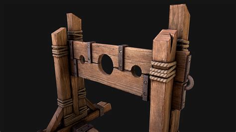 Medieval Pillory Torture 3d Model By Dereza