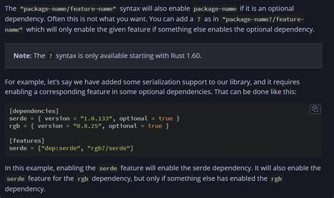 Need Help With Understanding Features Help The Rust Programming Language Forum