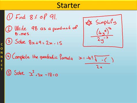 Quadratic Simultaneous Equations 2 Lessons Teaching Resources