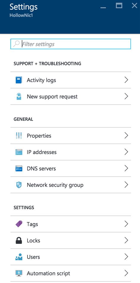 azure network interfaces the it hollow