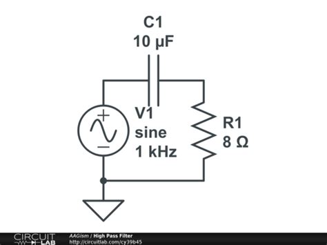 High Pass Filter Circuitlab