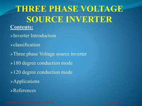 Three Phase Voltage Source Inverter PPTX