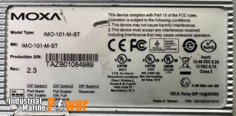 Moxa Imc 101 M St Industrial Media Converter Rev 2 3 For Sale