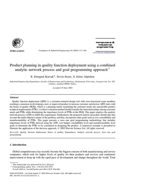 integrating the analytic network process and goal programming for