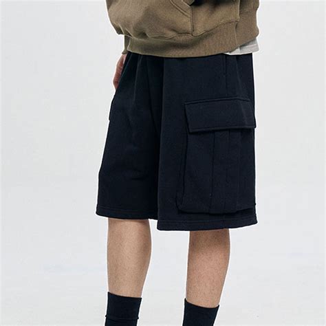버뮤다 카고 스웨트 팬츠 블랙 감도 깊은 취향 셀렉트샵 29cm