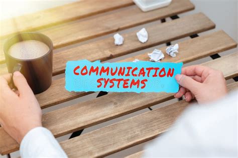 Conceptual Caption Communication Systems Business Overview Flow Of Information Use Of Machine