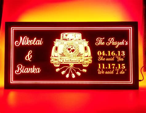 Custom Wedding Led Sign