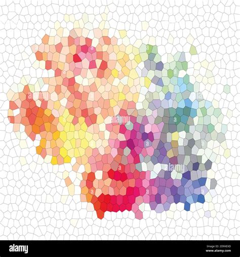 Colorful Cellular Texture Wallpaper Abstract On White Background Stock