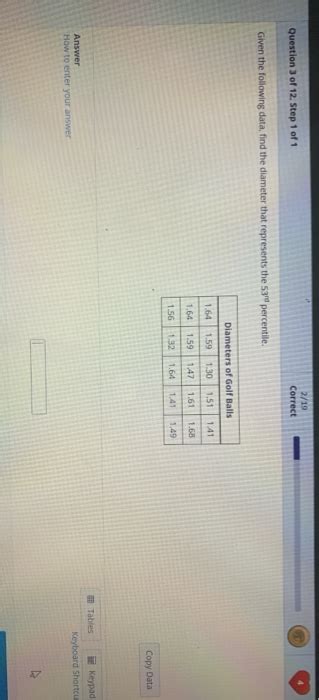 solved question 3 of 12 step 1 of 1 2 19 correct given the