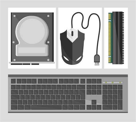 Computer Peripheral Devices 3719579 Vector Art At Vecteezy