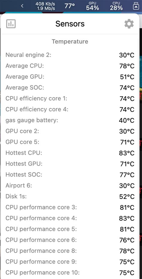 Macbook Temperature Sensors R Macbook
