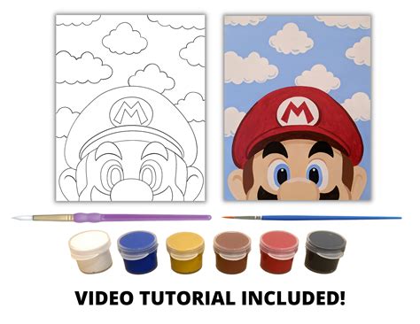 Mario Acrylic Painting