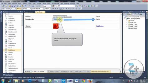 How To Use Dropdownlist Imagebutton Linkbutton And Its Events In Asp Net Youtube
