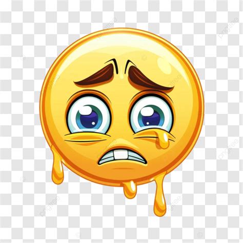단순하면서도 강력한 슬픈 이모티콘 눈물로 슬픔을 표현하세요 표현하기 위한 슬픈 이모티콘 슬픔의 눈물을 흘리는 슬픈 얼굴 슬픔을 표현하는 이모티콘 Png 일러스트 및