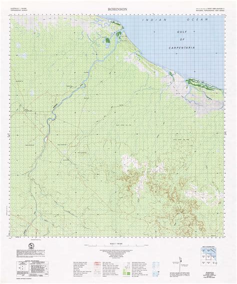 6365 Robinson 1100k Topographic Map Mapworld
