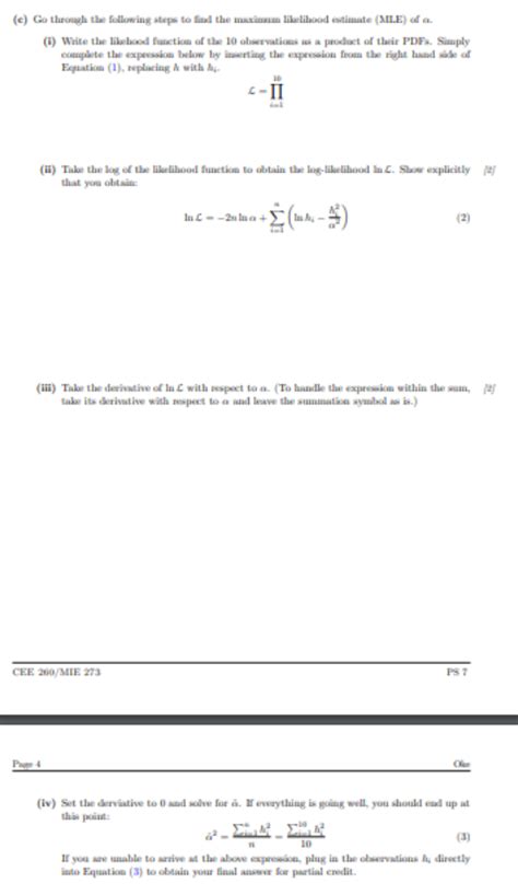 solved problem 2 maximum likelihood estimation 11 points