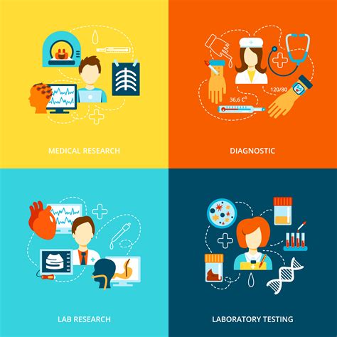 Medical Tests Icons Flat 427885 Vector Art At Vecteezy