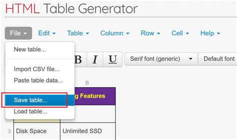 Html Table Layout Generator Decoration Examples
