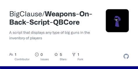 GitHub BigClause Weapons On Back Script QBCore A Script That Displays Any Type Of Big Guns In