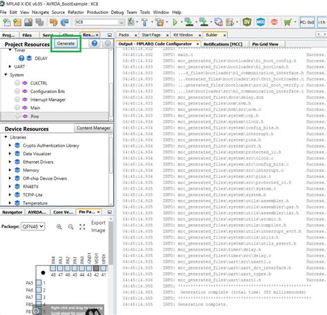 4 1 avr128da48 bootloader example