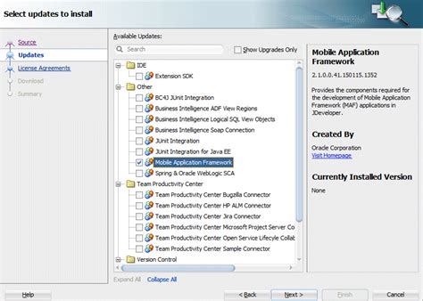 oracle jdeveloper 12c 12 1 3 チュートリアル mobile application frameworkの設定