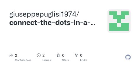 GitHub Giuseppepuglisi Connect The Dots In A Github Repository