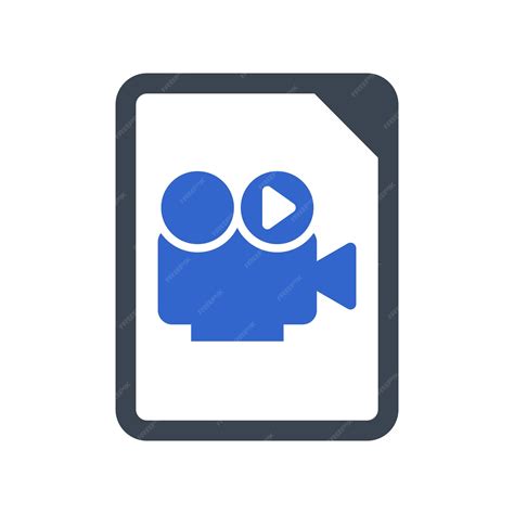 Premium Vector Video Recording File Icon Vector Image
